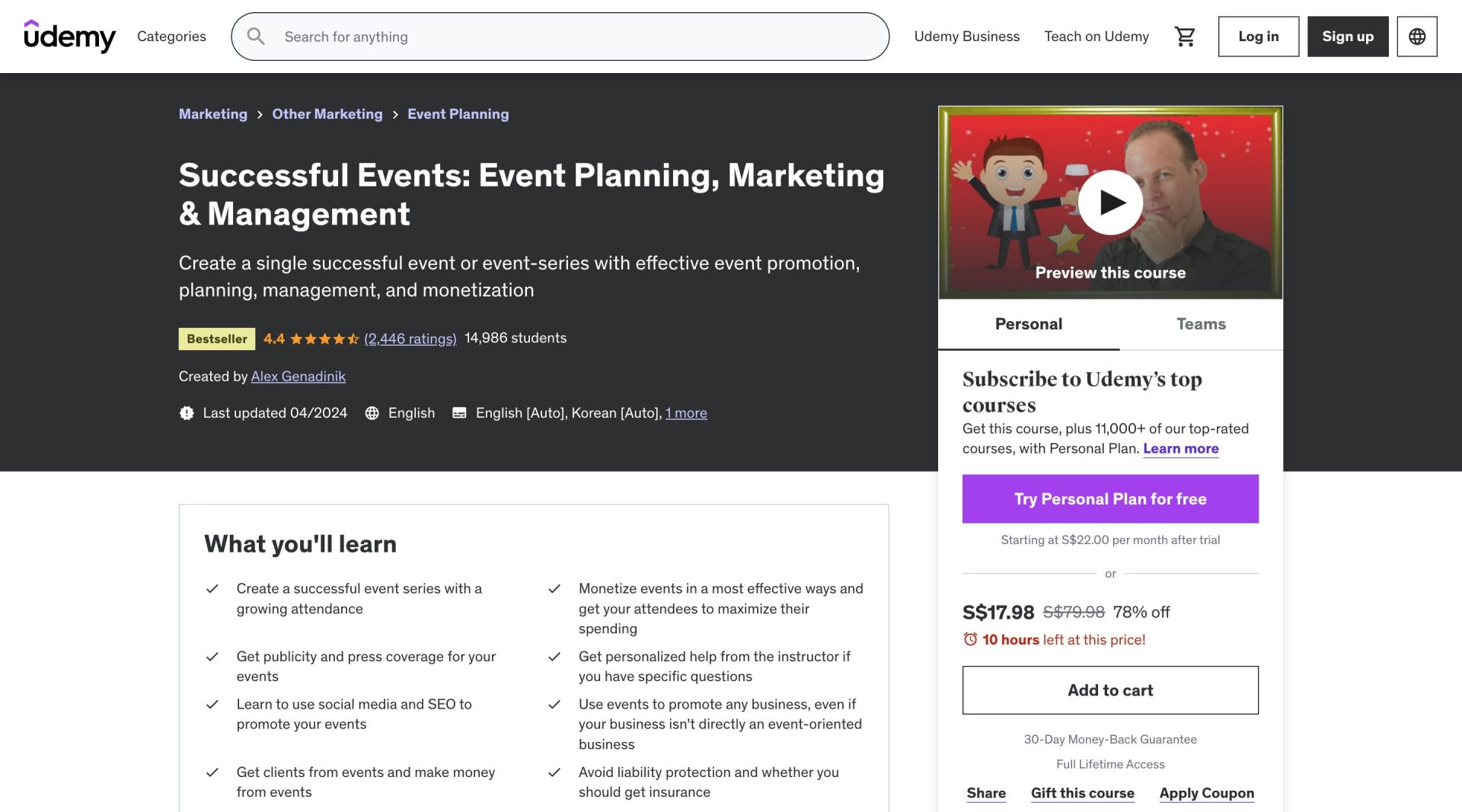 19 Event Management Courses In Singapore to Get Educate On